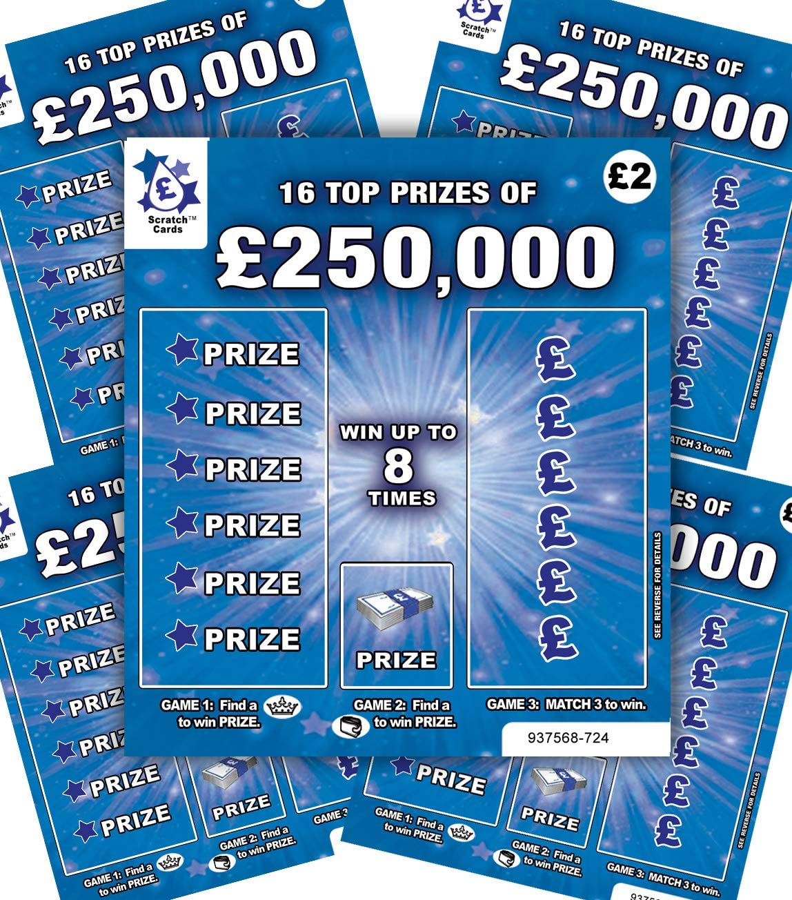 6 Pack - Scratchcards - Everyone Loves A Surprise